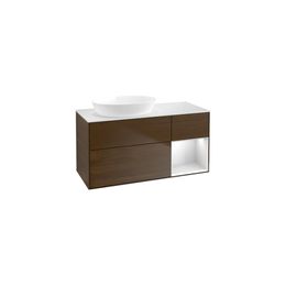 Villeroy & Boch V&B Waschtischunterschrank Finion 120cm, Pl wh. m, Reg wh. m Lac, wal ven ; Villeroy & Boch (FA51MTGN)