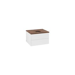 Villeroy & Boch V&B Waschtischunterschrank ohne Frontstruktur Antao 60x36x50cm, WBP-farbe w. wal, wh. m Lac ; Villeroy & Boch (K18012MT)