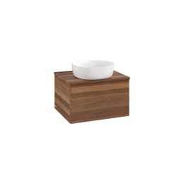 Villeroy & Boch V&B Waschtischunterschrank ohne Frontstruktur -Beleuchtung Antao 60x36x50cm, WBP-farbe w. wal, w. walnut ; Villeroy & Boch (L29012HM)