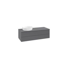Villeroy & Boch V&B Waschtischunterschrank ohne Frontstruktur Antao 120x36x50cm, WBP Lac, Anthrac. m Lac ; Villeroy & Boch (K22010GK)