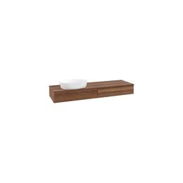 Villeroy & Boch V&B Waschtischunterschrank mit Frontstruktur Antao 160x50cm, WBP-farbe w. wal, warm walnut ; Villeroy & Boch (K15112HM)