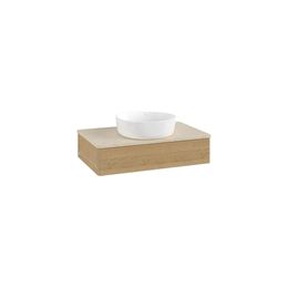 Villeroy & Boch V&B Waschtischunterschrank ohne Frontstruktur -Beleuchtung Antao 80x19x50cm, WBP-farbe botti., honey oak ; Villeroy & Boch (L08013HN)