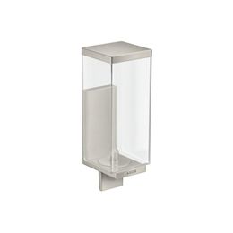 Hansgrohe Lotionssp Axor Uni Rectangular Glas, Wandmontage, Edelstahl-Optik (42610800)