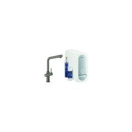 Grohe Sp&uuml;ltisch-Einhebelmischer Blue Home hd graph. geb., L-Auslauf-Starter Kit (31454AL1)