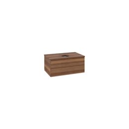Villeroy & Boch V&B Waschtischunterschrank ohne Frontstruktur Antao 80x36x50cm, WBP-farbe w. wal, w. walnut ; Villeroy & Boch (K19012HM)