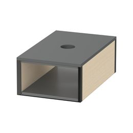 Duravit Box XSquare 10x16cm, f Spanplattenschraube, mit Deckel, Ahorn massiv (XS994807878)