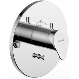 Bravat Palma Fertigset Wannenf&uuml;ll- u. Brausethermostat 3516072 Unterputz, Thermostat, chrom