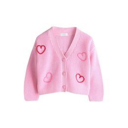 next Knit Cardigan 'Love Bug' girl Pink size 12-18 mths
