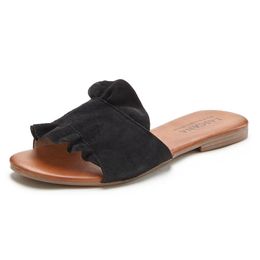 Lascana Pantolette Damen Gr&ouml;&szlig;e 36 cognac / schwarz