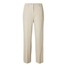 Selected B&uuml;gelfaltenhose 'TANIA-RITA' Damen Gr&ouml;&szlig;e 32 beige / beigemeliert