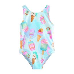 next Swimsuit girl Blue size 12-18 mths