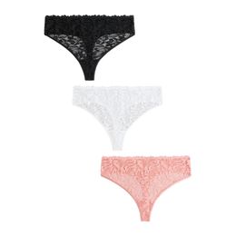 next Thong female Pink, Black, White size 18