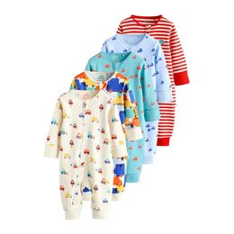 next Overall Jungen Gr&ouml;&szlig;e 86 creme / aqua / hellblau / rot