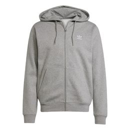 adidas originals Zip-Up Hoodie 'Trefoil Essentials' male Grey size L