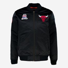 Mitchell & Ness Schwarze Chicago Bulls Bomberjacke