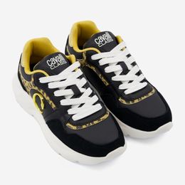 Cavalli Class Mehrfarbige Sneaker mit Leopardenmuster