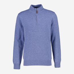 Blauer Pullover aus Lammwollmischung