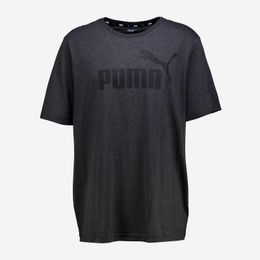 Puma Dunkelgraues T-Shirt mit Logo und Melange-Muster
