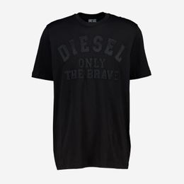 Diesel Schwarzes T-Shirt mit Logo