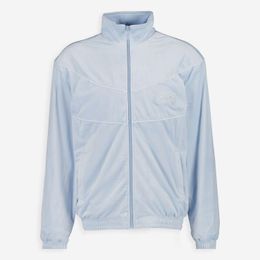 Karl Kani Hellblaue Sweatjacke aus Velours