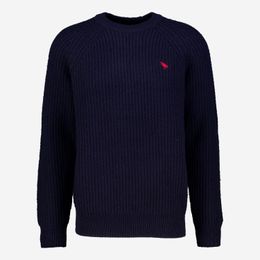 Dunkelblauer Pullover aus Lammwollmischung