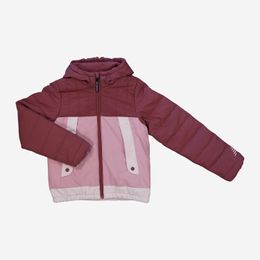New Balance Rote Pufferjacke im Farbblock-Design