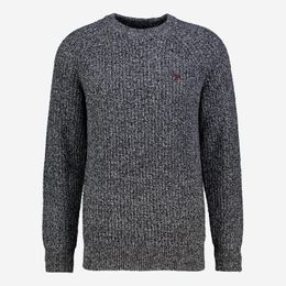 Schwarzer-wei&szlig;er Pullover aus Lammwollmischung