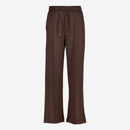 soyaconcept Dunkelbraune Wide Leg Jogginghose