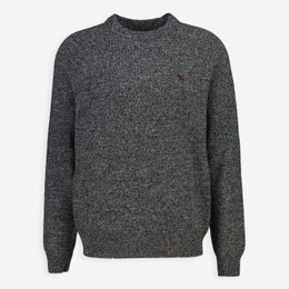 Schwarz-wei&szlig;er Pullover aus Lammwollmischung
