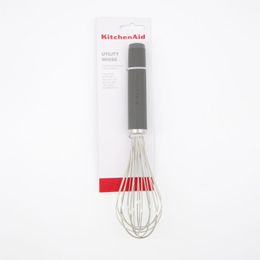 KitchenAid Anthrazitfarbener Schneebesen aus Edelstahl 26x6cm