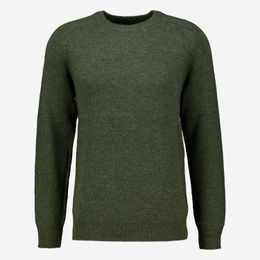 Gr&uuml;ner Pullover aus Lammwollmischung