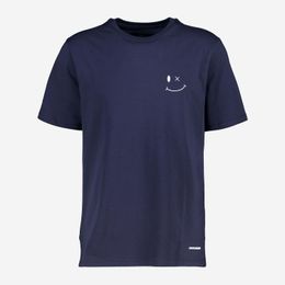 Clean Cut Copenhagen Dunkelgraues T-Shirt mit Smiley-Motiv