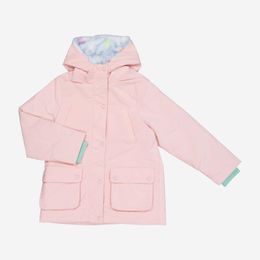 Stella McCartney Kids Rosafarbene Jacke mit Kunstfellfutter