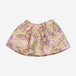 Emilio Pucci Rosa-goldfarbener Rock mit Muster