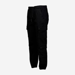Schwarze Jean Cargohose