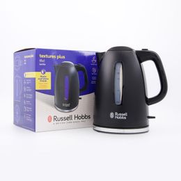 Russell Hobbs Schwarzer 22591-70 Textures Plus Elektro-Wasserkocher 1,7l