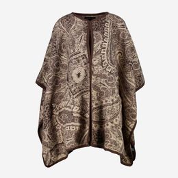 Rachel Zoe Braun-beigefarbener Poncho