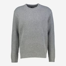 Grauer Pullover aus Lammwollmischung