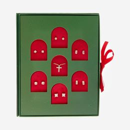 7-teiliger 585er vergoldeter Adventskalender aus Schmuck