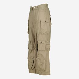 Beigefarbene Cargohose mit 14 Taschen