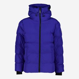 Blaue Jacke mit Kapuze