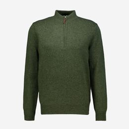 Gr&uuml;ner Pullover aus Wollmischung