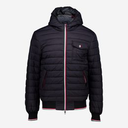 19V69 Italia Schwarze Pufferjacke mit Kapuze