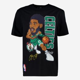 Schwarzes T-Shirt mit Jayson Tatum-Aufdruck