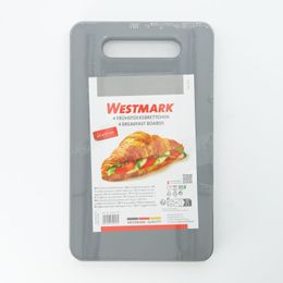 Westmark 4er-Pack dunkelgraue rechteckige Schneidebretter
