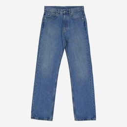 Blaue Straight Leg Jeans