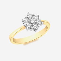 Ring aus 375er Gold mit 0,50ct Diamanten
