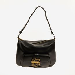 Just Cavalli Schwarze Schultertasche aus Kunstleder