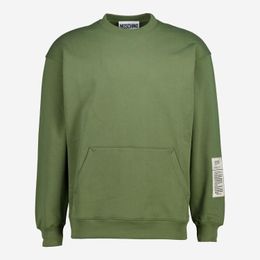 Moschino Gr&uuml;nes Sweatshirt mit K&auml;ngurutasche