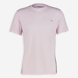 Calvin Klein Rosafarbene Sport-T-Shirt mit gesticktem Logo